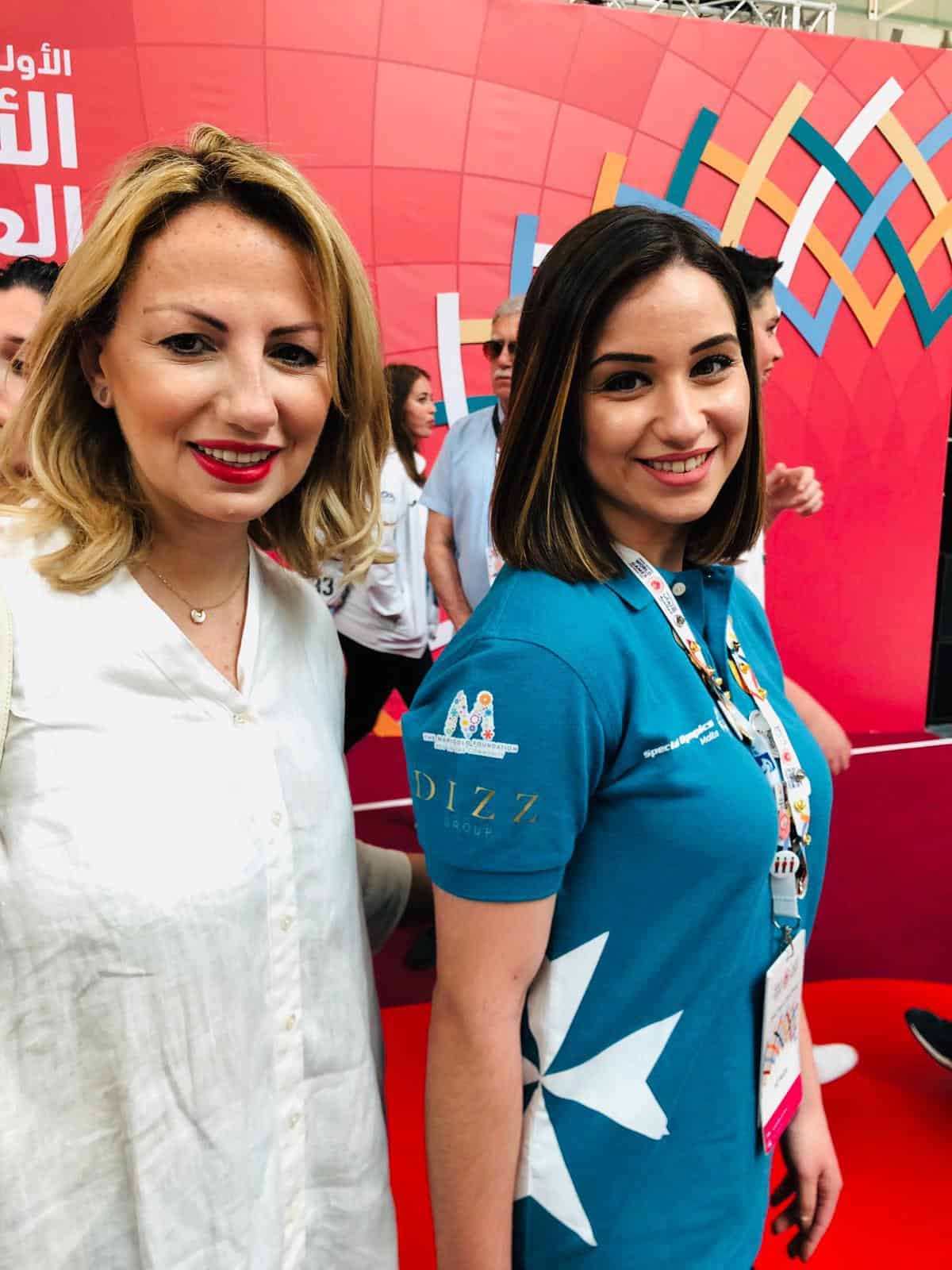 Josanne Cassar | Diane and Karl Izzo support Maltese contingent in Abu ...